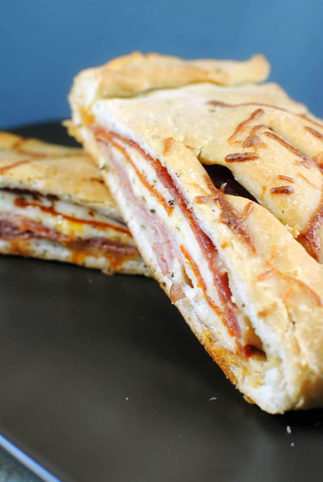 Cheesy 2-Meat Stromboli - Pass The Sushi