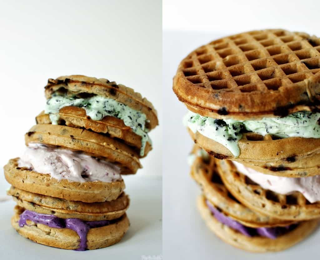 Waffle Ice Cream Sandwiches - Pass The Sushi