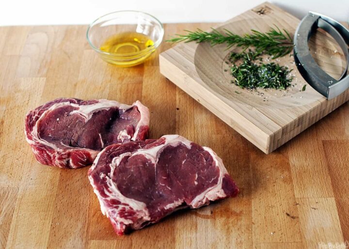 Rosemary Ribeye Steak with Grilled Bread Salad - Pass The Sushi