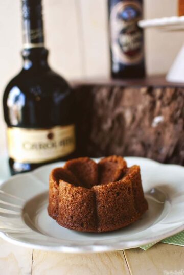 Black & Tan Cakes with Irish Cream Glaze - Pass The Sushi