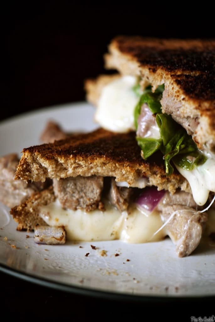 Lamb Grilled Cheese Sandwich | Kita Roberts PassTheSushi.com