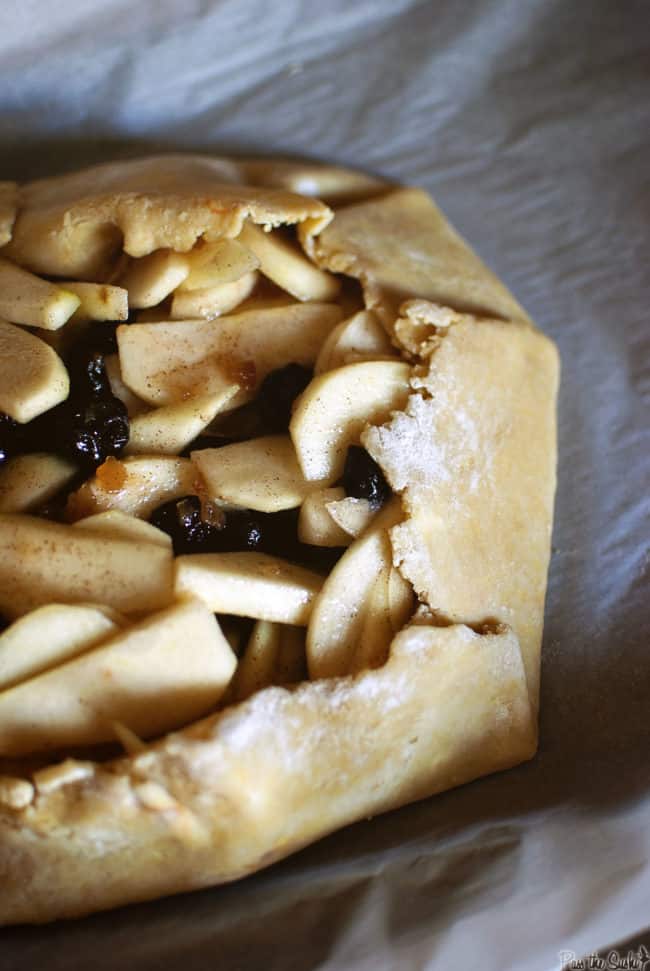 Rustic Pear Tart with Saffron Pastry - Pass The Sushi