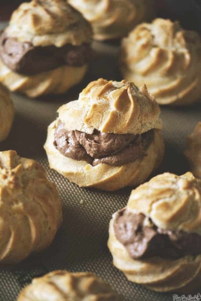Cream Puffs with Nutella Filling - How to make light, airy, fluffy ...