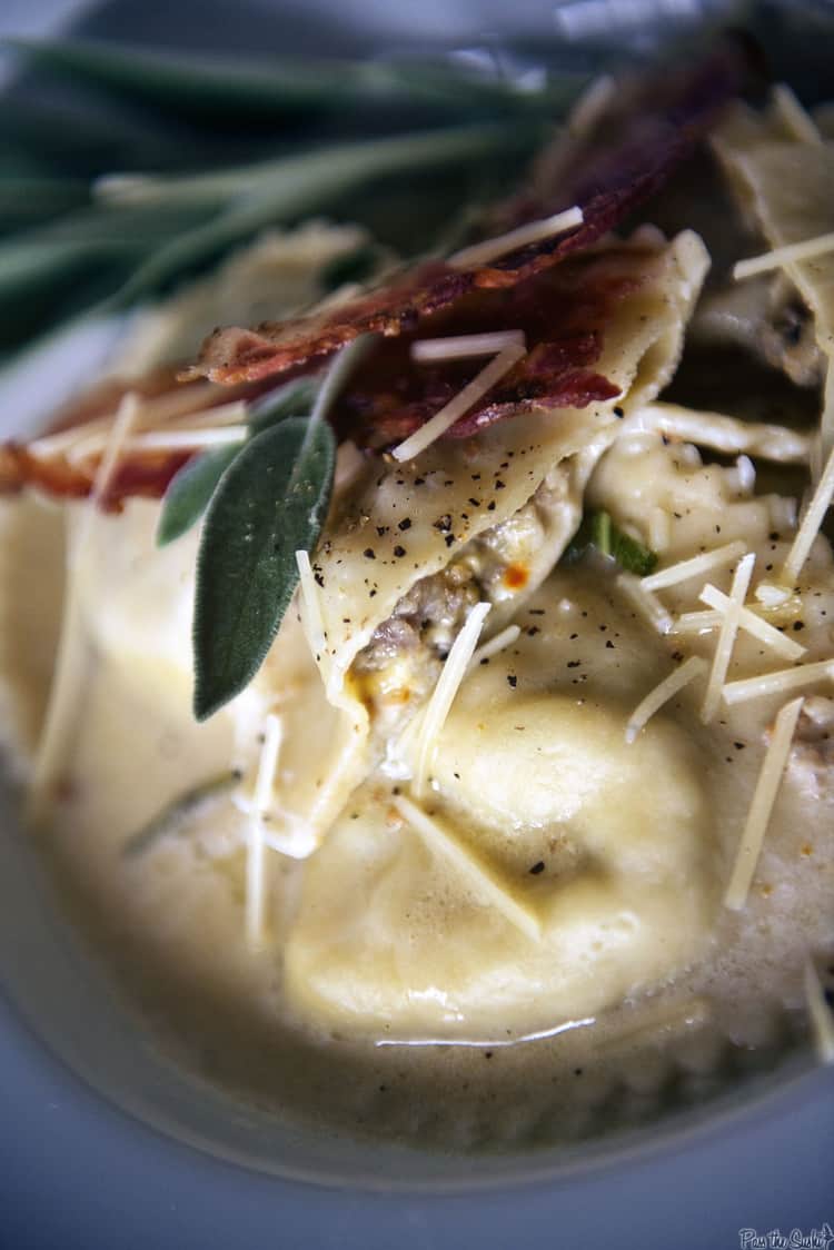 Breakfast Sausage Ravioli | Kita Roberts PassTheSushi.com