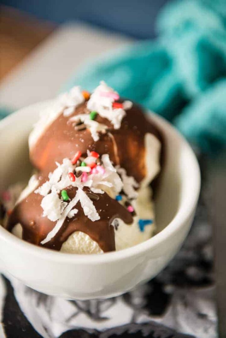 Two Ingredient Magic Shell Recipe | Kita Roberts PassTheSushi.com