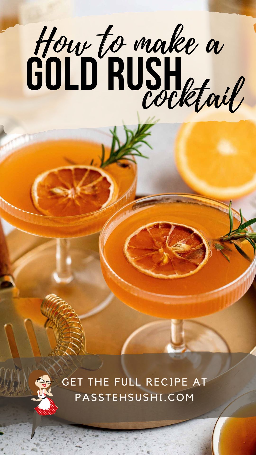 Gold Rush Cocktail - Pass The Sushi